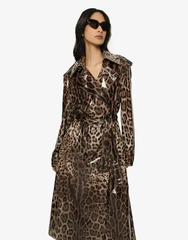 Dolce & Gabbana Leopard-Print Trench Coat - Animal Print